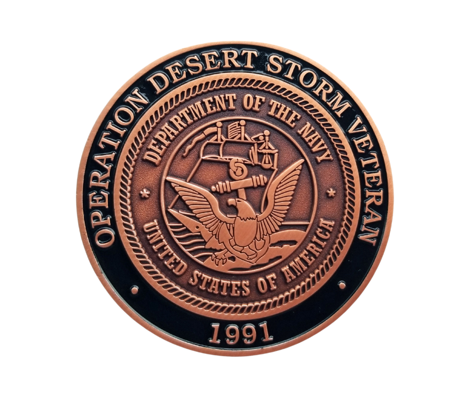 U.S. Navy Operation Desert Storm Veteran Coin – National Desert Storm ...