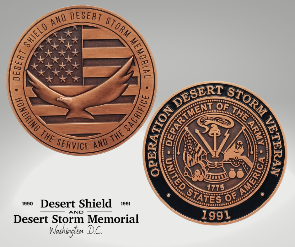 Army Operation Desert Storm Veteran Coin – National Desert Storm ...