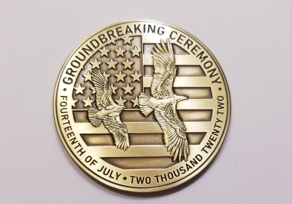 Groundbreaking Ceremony Coin – National Desert Storm Memorial Association