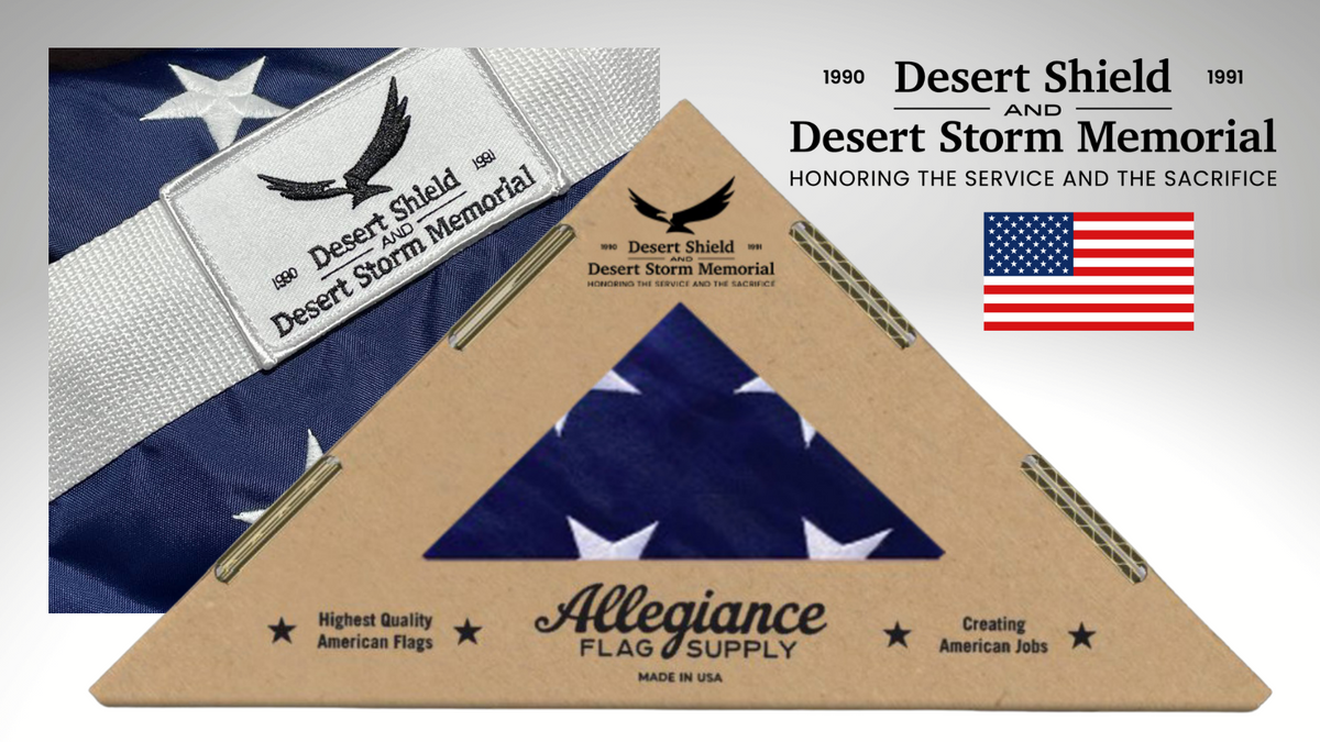 Custom USA Flag 3' x 5' – National Desert Storm Memorial Association